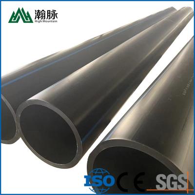 China HDPE Water Supply Pipe PE100 ISO4427 20mm to 1200mm for High Pressure Water Systems for sale