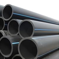 China HDPE Water Supply Pipe 1.25-2.5MPa High Density Polyethylene 20-1200mm Custom Length for sale