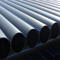 China HDPE Water Supply Pipe 1.25-2.5MPa High Density Polyethylene 20-1200mm Custom Length for sale