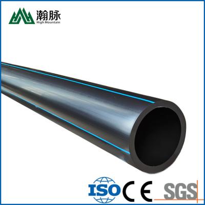 China Hot Melt Black HDPE Water Supply Pipes Polyethylene PE 100 Solid Wall Drainage Pipe for sale