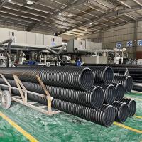 China HDPE Reinforced Drainage Pipe Double Wall Corrugated Spiral Wound Pipe for sale