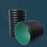 China Reinforced HDPE Double Wall Pipe Inner Rib Carat Large Diameter Corrugated Pipe for sale
