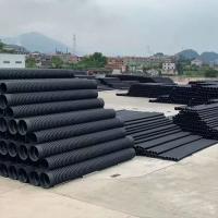 China Inner Rib Corrugated High Density Polyethylene Pipe / Hdpe Twin Wall Drainage Pipe for sale
