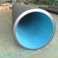 China HDPE Steel Belt Corrugated Drainage Pipe Reinforced Hollow Winding DN200-1600mm PN0.6-2.0MPa for sale