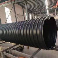 China DN300 HDPE Spiral Corrugated Drainage Pipe Winding Perforated Pipe for Municipal Sewer for sale