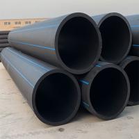 China HDPE Irrigation Pipe Hot Melt Threading Black Polyethylene Pipe 20mm to 1200mm 0.6-1.6MPa for sale