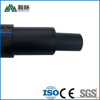 China HDPE Irrigation Pipe Hot Melt Threading Black Polyethylene Pipe 20mm to 1200mm 0.6-1.6MPa for sale