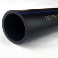 China HDPE Irrigation Pipe DN90 to DN200 Black Hot Melt PE Water Pipe 0.6-1.6MPa for sale