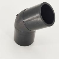 China PE 100 HDPE Pipe Fittings 160mm 200mm 250mm Hot Melt 90 Degree Elbow Fitting for sale