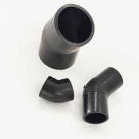 China HDPE Pipe Fittings 90 45 Degree Elbow Sewage Pipe Joint for Drainage Irrigation PN16 for sale