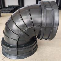 China Double Wall HDPE Pipe Fittings 90 Degree Elbow Corrugated Pipe Tee for sale