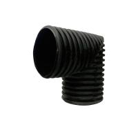 China HDPE Corrugated Pipe Fittings Joint Double Wall 90 Degree Elbow Tee for sale