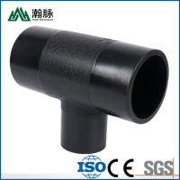 China HDPE Reducing Tee 75mm to 200mm PN16 Hot Melt Pipe Fittings for Water Supply for sale