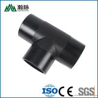 China HDPE Butt Hot Melt Equal Tee Pipe Fittings 110mm to 250mm for Water Supply for sale