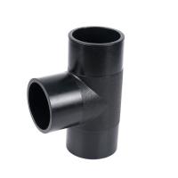 China HDPE Butt Hot Melt Equal Tee Pipe Fittings 110mm to 250mm for Water Supply for sale
