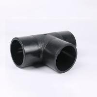 China HDPE Butt Hot Melt Equal Tee Pipe Fittings 110mm to 250mm for Water Supply for sale