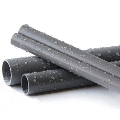 China Gray UPVC Water Supply Pipe DN20-DN630 Adhesive Plastic PVC Drainage Pipe 0.63-2.0MPa for sale