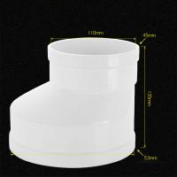 China Thickened PVC Eccentric Reducer DN50 DN75 DN110 PVC Pipe Fittings Reducers for sale