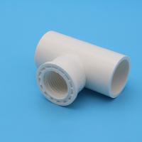 China PVC White Water Supply Pipe Fittings Tee 25mm 30mm Customized for sale