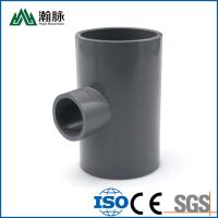 China Grey PVC Pipe Reducing Tee DN20 to DN90 Custom Sizes for Plumbing Systems for sale