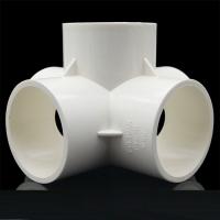China PVC Right Angle Pipe Fitting 1 Inch 20mm 25mm for DIY Shoe Rack Shelf Water Supply for sale