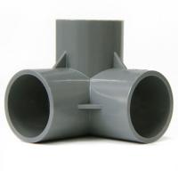 China PVC Right Angle Pipe Fitting 1 Inch 20mm 25mm for DIY Shoe Rack Shelf Water Supply for sale