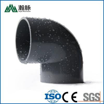 China UPVC 90 Degree Elbow Pipe Fitting Right Angle Water Supply DN20 to DN800 1.6MPa for sale
