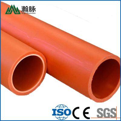 China HDPE Solid Wall Cable Protection Tube 110mm CPVC MPP Threading Pipe for High Voltage for sale