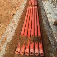 China HDPE Solid Wall Cable Protection Tube 110mm CPVC MPP Threading Pipe for High Voltage for sale