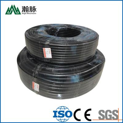 China Flame Retardant PE Corrugated Pipe 8mm to 50mm Cable Protection Sleeve for Power Engineering for sale