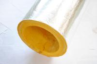China Heat Insulation Glass Wool Tube Shell With Aluminium Foil 1000mm for sale