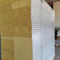 China Mechanism Purification Color Steel Insulation Rock Wool Sandwich Board for sale