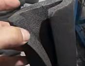 China ACMF Foaming 2cm Black Rubber Foam Insulation Pipe Inner Dia 114mm for sale