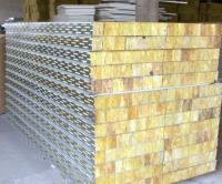 China Insulation Rock Wool Roof Sandwich Panels Price House Walls Panel Sandwich Aislante Pared Sandwich Panels for sale