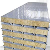 China Color Steel Rock Wool Sandwich Panel 0.12-0.6mm Aluminum Plate for sale