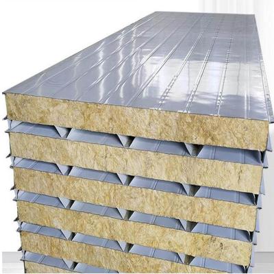 China Color Steel Rock Wool Sandwich Panel 0.12-0.6mm Aluminum Plate for sale