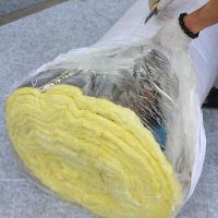China 50mm Thickness Fiberglass Glass Wool Felt Thermal Insulation Batts for sale