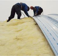 China 30mm Fiber Glass Wool Mat Thermal Insulation sound absorption 50kg/m3 for sale