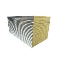 China Soundproof Thermal Insulation Wall Rock Wool Sandwich Panel Metal Building Materials for sale