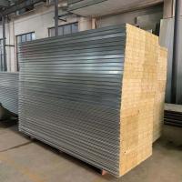 China Soundproof Thermal Insulation Wall Rock Wool Sandwich Panel Metal Building Materials for sale