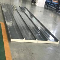 China Color Steel Rock Wool Sandwich Board For Roof Thermal Insulation 950mm 1150mm for sale