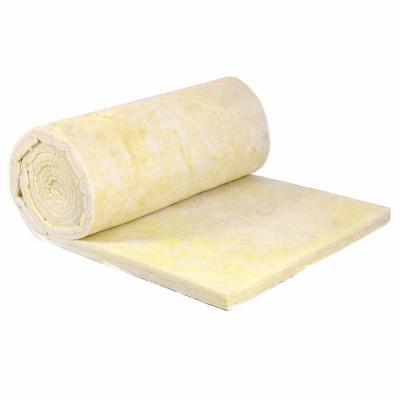 China 48K 50mm Soundproof Heat Insulation Glass Wool Roll Felt Without Cotton Aluminum Foil Veneer for sale