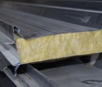 China Dust-Free Workshop Clean Fire Insulation Rock Wool Sandwich Board for sale