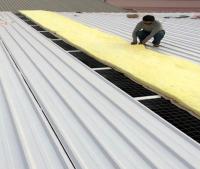 China Fiberglass Wool Roll Heat Insulation Material Blanket 48kg/M3 Glasswool 25mm 50mm for sale