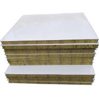 China 48kg3 Fire Insulation Mineral Panel Rock Wool Sandwich Panel Roof Acoustic Wall for sale