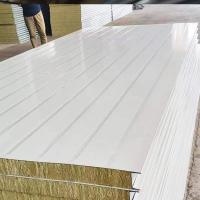 China 48kg3 Fire Insulation Mineral Panel Rock Wool Sandwich Panel Roof Acoustic Wall for sale