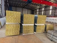China 48kg3 Fire Insulation Mineral Panel Rock Wool Sandwich Panel Roof Acoustic Wall for sale