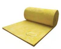 China Non Toxic Yellow Heat Insulation Glass Wool Felt Fire And Smoke Exhaust for sale
