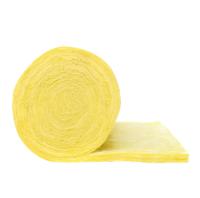 China Non Toxic Yellow Heat Insulation Glass Wool Felt Fire And Smoke Exhaust for sale