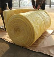 China Sound Absorbing Fireproof Roofing Felt Glass Cotton Roll 15-180mm Thickness for sale
